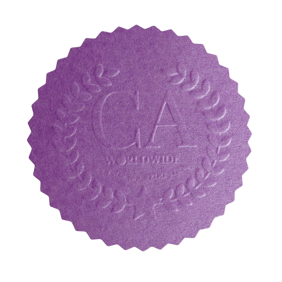 Purple Embossing Wafer - Course Accreditation | Over 12 Industries